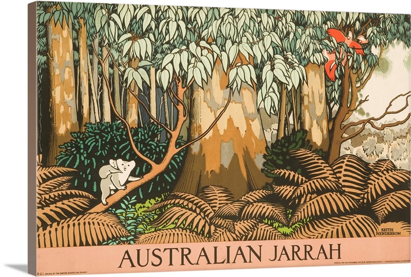 Australian Jarrah Travel Poster | Great Big Canvas