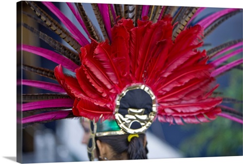 Aztec feather head dress, Mazatlan, Sinaloa State, Mexico | Great Big ...