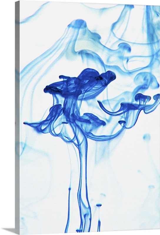 Blue ink in water | Great Big Canvas