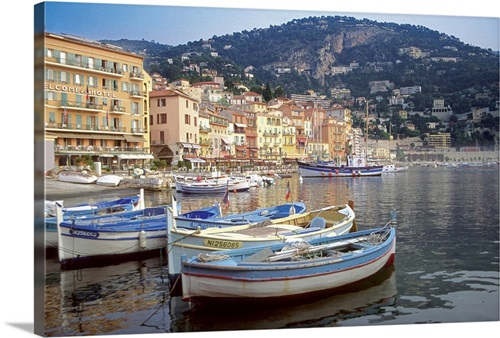 Boats anchored at Villefranche Harbor, French Riviera, France | Great ...