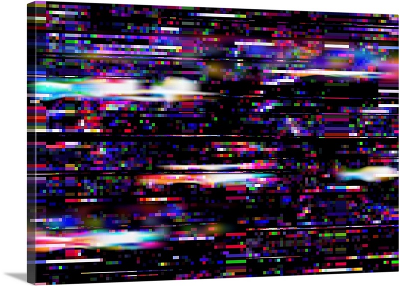 Broken Glitch Screen | Great Big Canvas