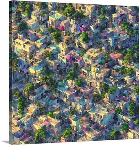 Busy Favela Scene Wall Art, Canvas Prints, Framed Prints, Wall Peels ...