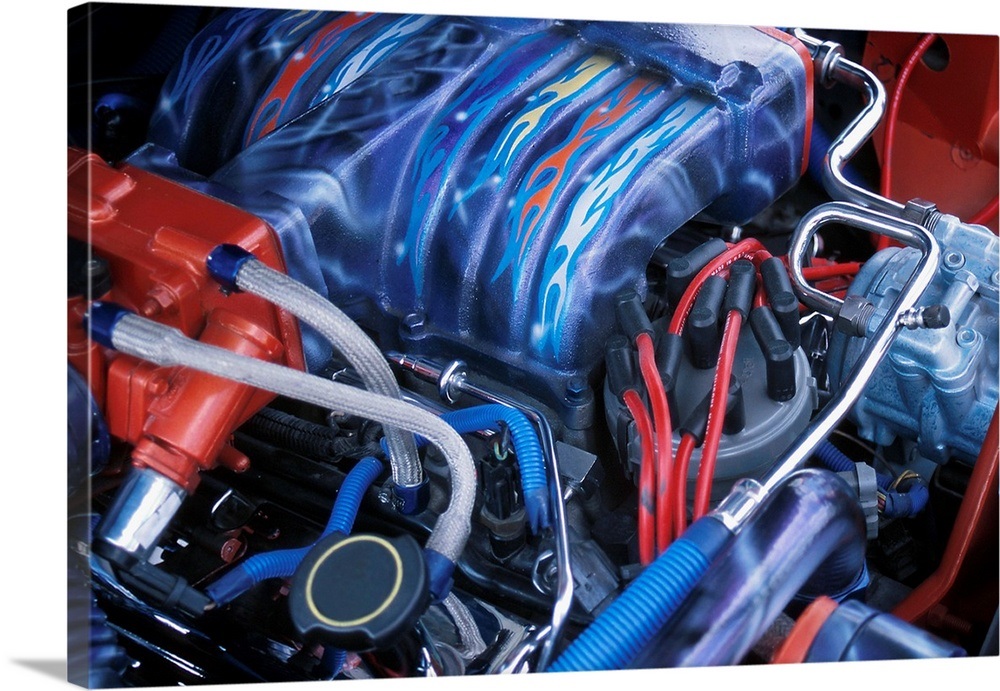 Car engine Wall Art, Canvas Prints, Framed Prints, Wall Peels | Great ...