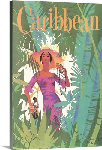 Caribbean Travel Poster | Great Big Canvas