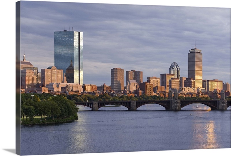 Charles River and The Longfellow Bridge, Boston, MA | Great Big Canvas