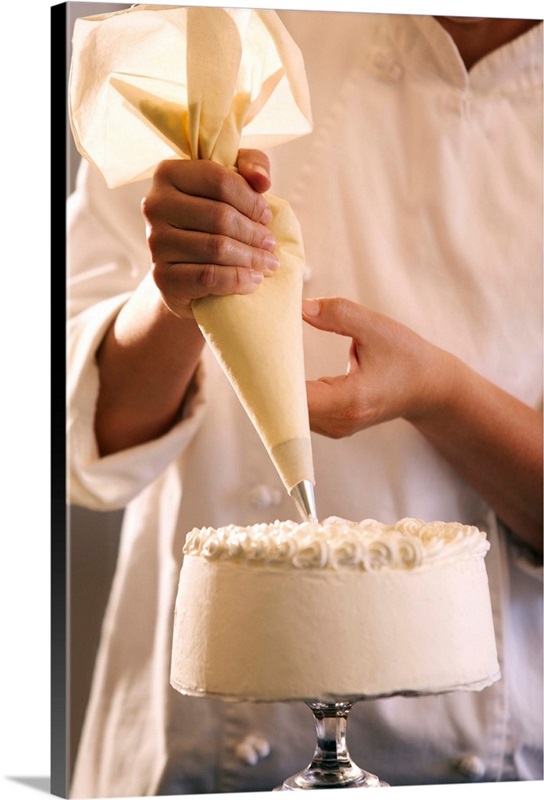 Chef decorating cake | Great Big Canvas