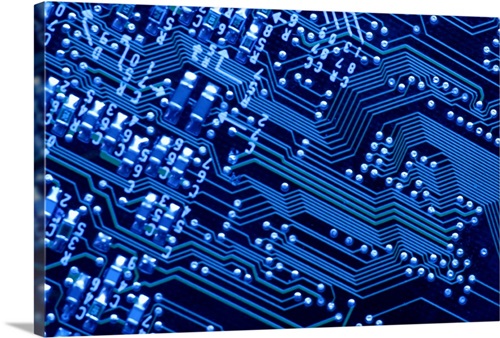 Close-up of computer chip | Great Big Canvas