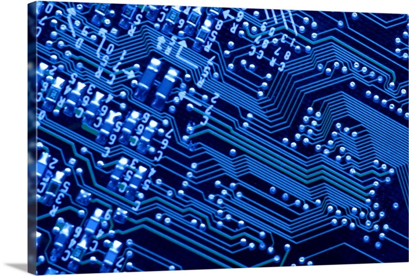 Close-up of computer chip | Great Big Canvas