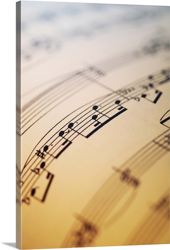 Close-up of sheet music | Great Big Canvas