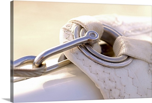 Close up of the eyelet on a sail of a sailboat | Great Big Canvas