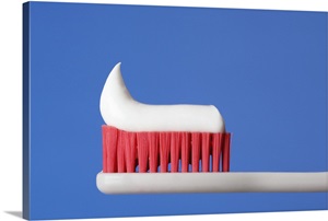Close-up of toothpaste on a toothbrush Wall Art, Canvas Prints, Framed ...