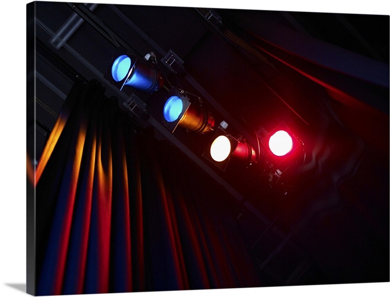 Colored theatre lights | Great Big Canvas