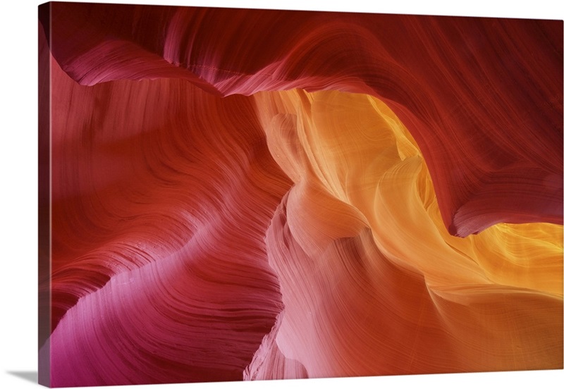 Colorful Hues Of Stone In Antelope Canyon | Great Big Canvas
