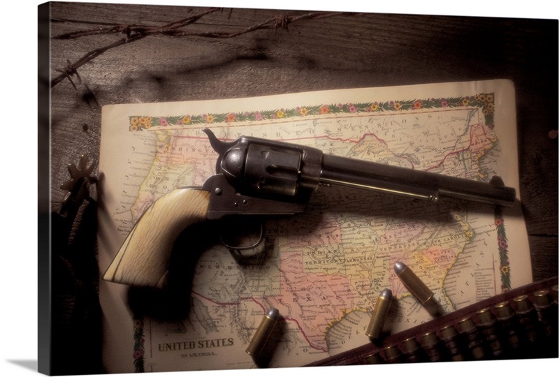 Colt Peacemaker with ammo | Great Big Canvas