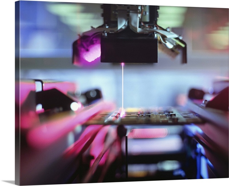 Computer machinery with laser | Great Big Canvas