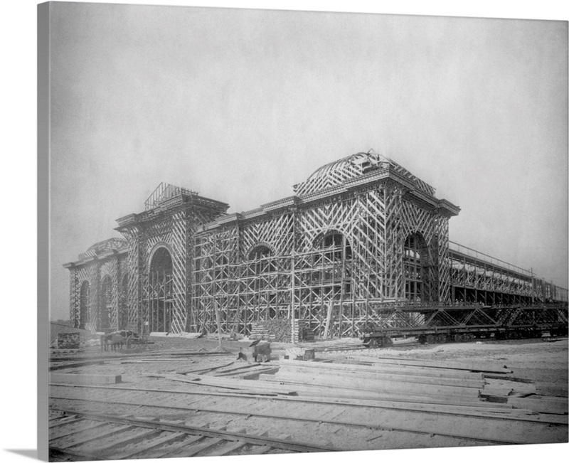 Construction Of World's Fair Exhibition Building | Great Big Canvas