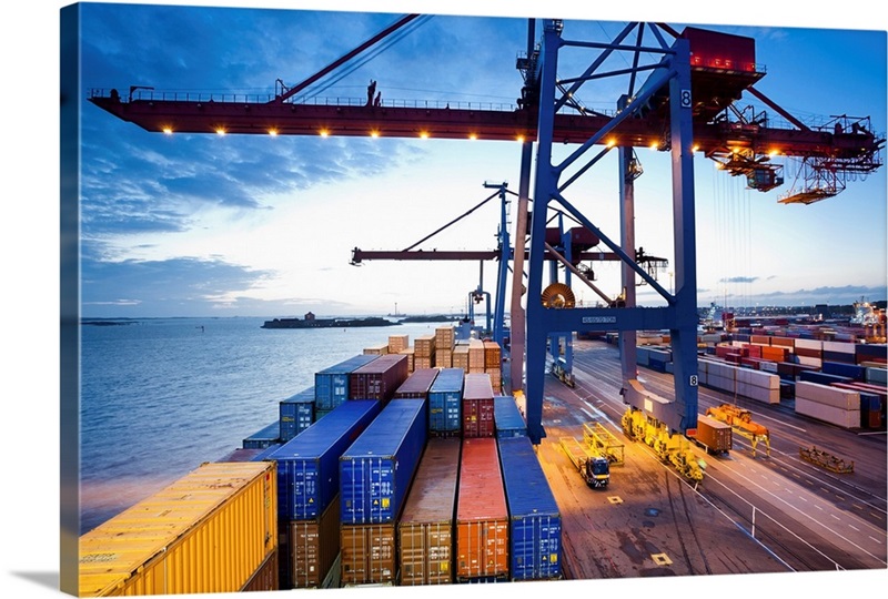 Container terminal | Great Big Canvas