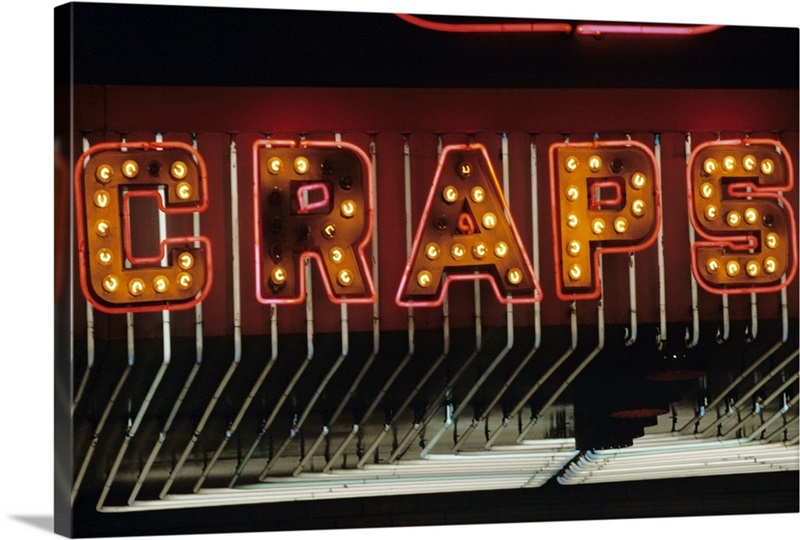 Craps gambling sign, Las Vegas, Nevada, USA | Great Big Canvas