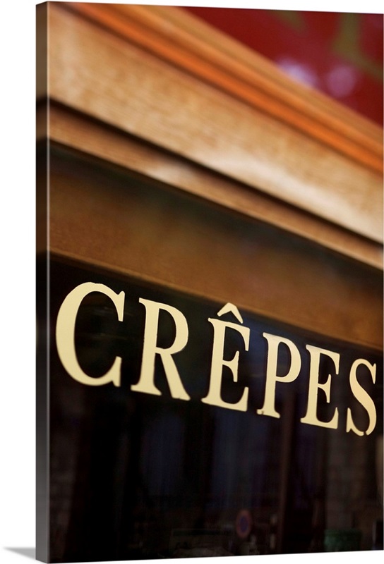 Crepes sign, Paris | Great Big Canvas