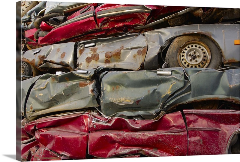 Crushed cars | Great Big Canvas