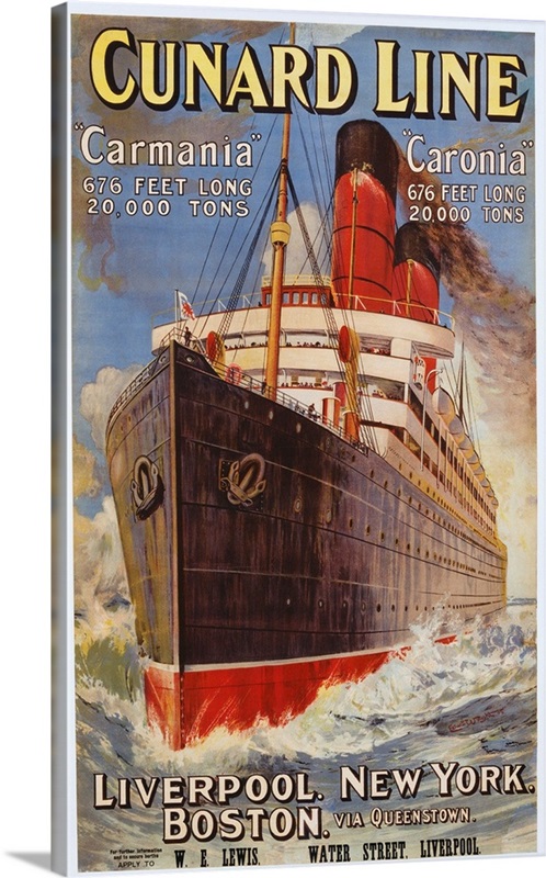 Cunard Line Poster | Great Big Canvas