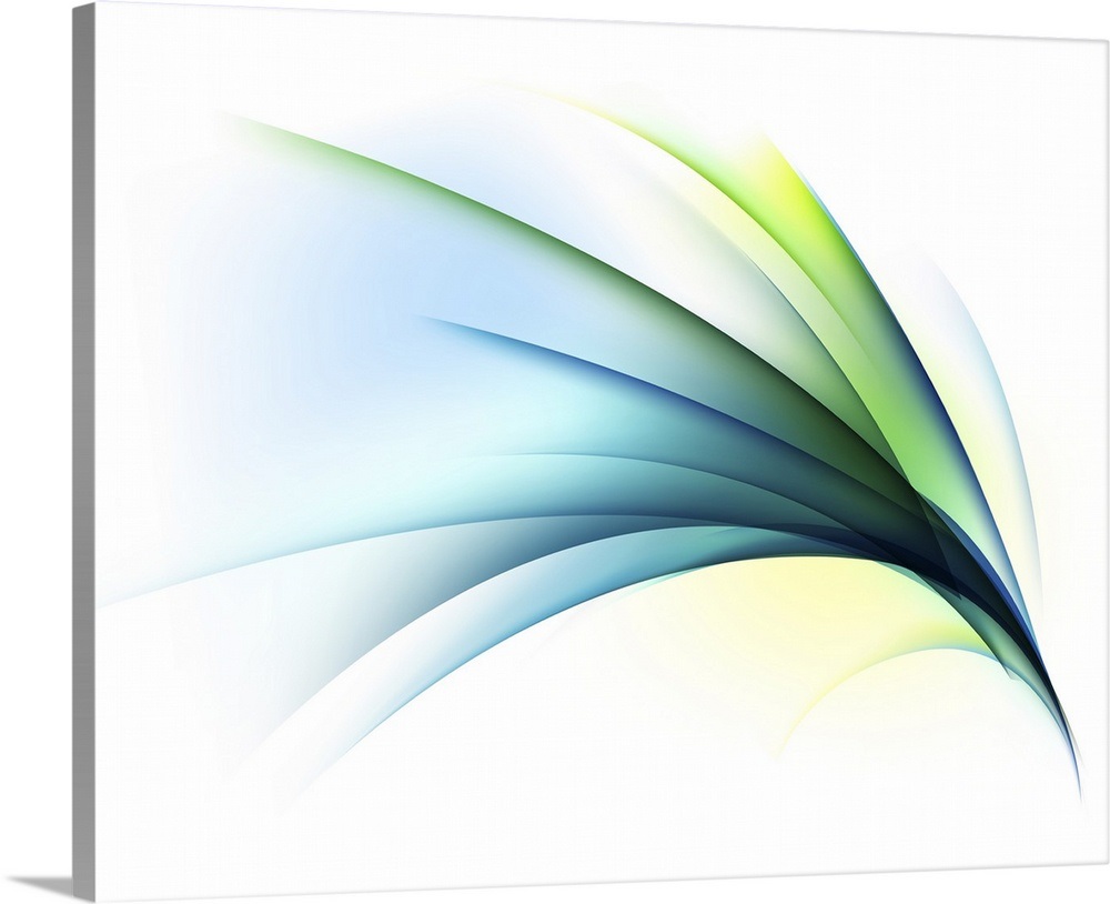 Curved shape on white background Wall Art, Canvas Prints, Framed Prints ...