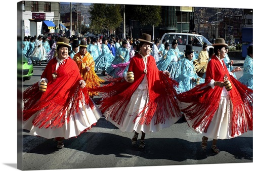 Dancing Cholitas, La Paz, Bolivia | Great Big Canvas