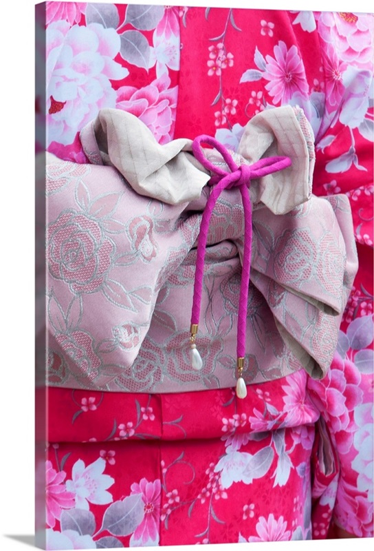 Detail of the back of a Geisha's dress | Great Big Canvas