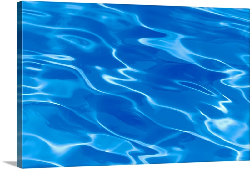 Detail of water ripples in swimming pool. | Great Big Canvas