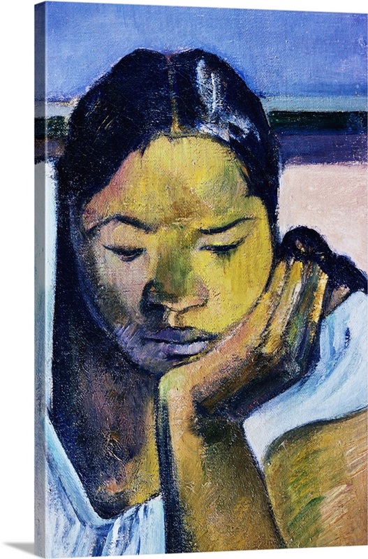 Detail Of Woman From Te Faaturuma By Paul Gauguin | Great Big Canvas