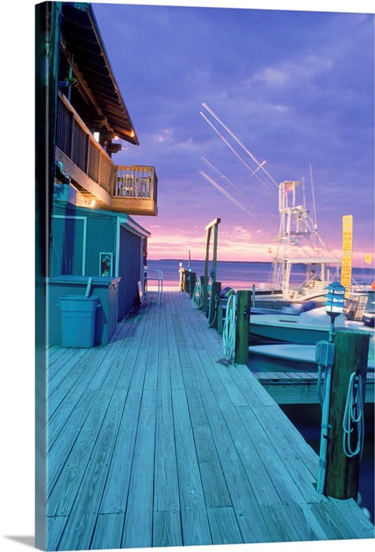 Dock at dusk, Islamorada, FL | Great Big Canvas