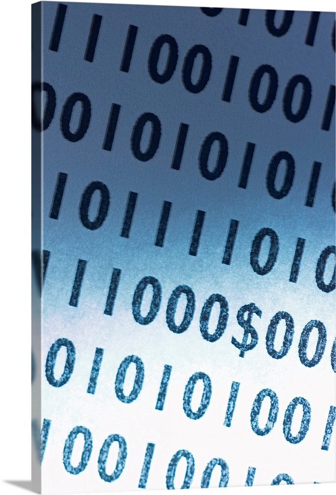 Dollar sign in binary code Wall Art, Canvas Prints, Framed Prints, Wall ...