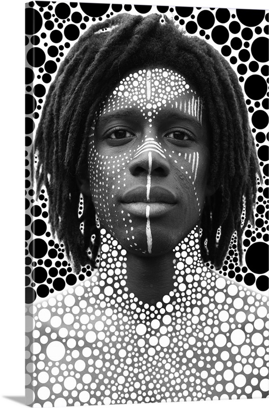 Dotted Portrait | Great Big Canvas