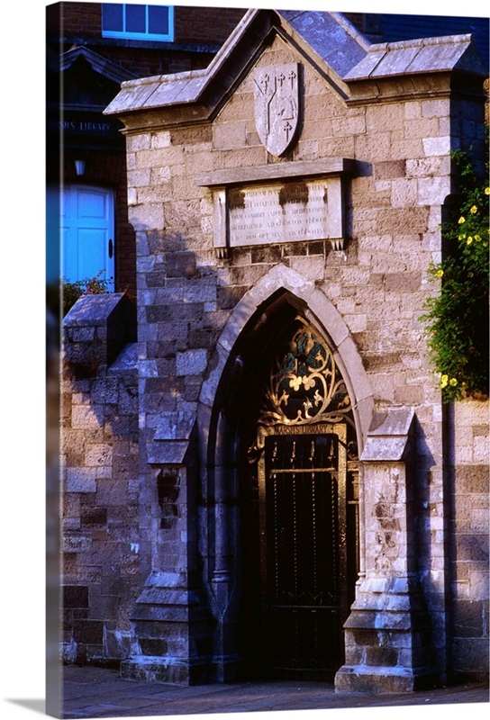Dublin, entrance gates to Marsh's Library, Ireland | Great Big Canvas