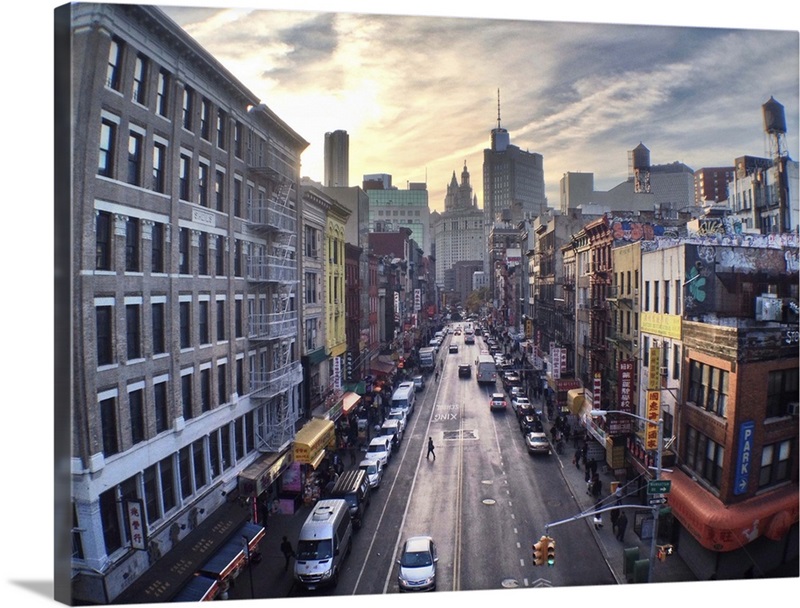 East Broadway at Dusk, Manhattan, New York City | Great Big Canvas