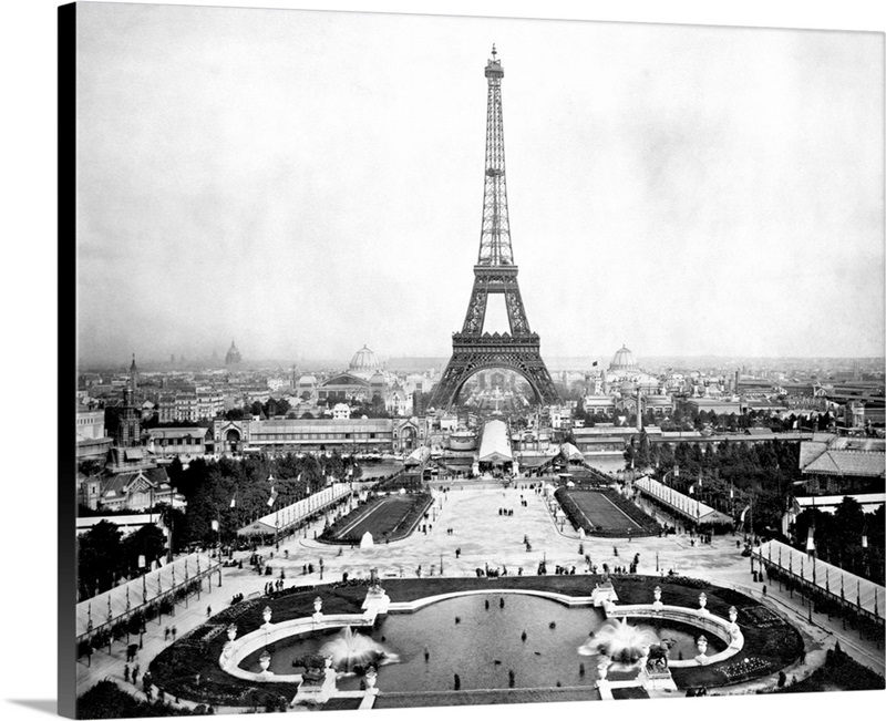 Eiffel Tower Over Exposition 1889 | Great Big Canvas