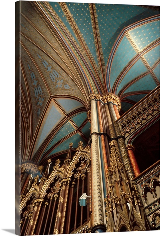 Elegant church with organ | Great Big Canvas