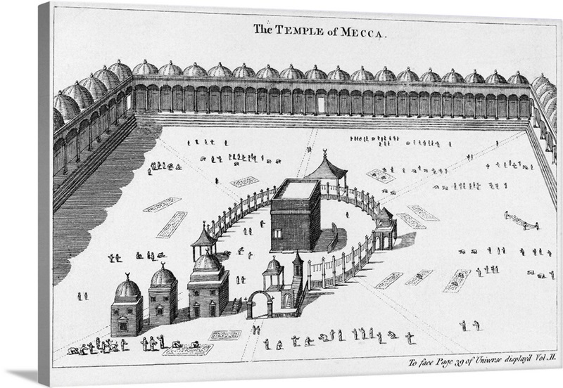 Engraving Of The Temple Of Mecca | Great Big Canvas