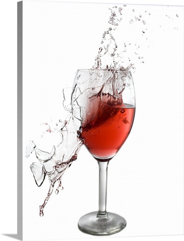 Exploding wine glass | Great Big Canvas