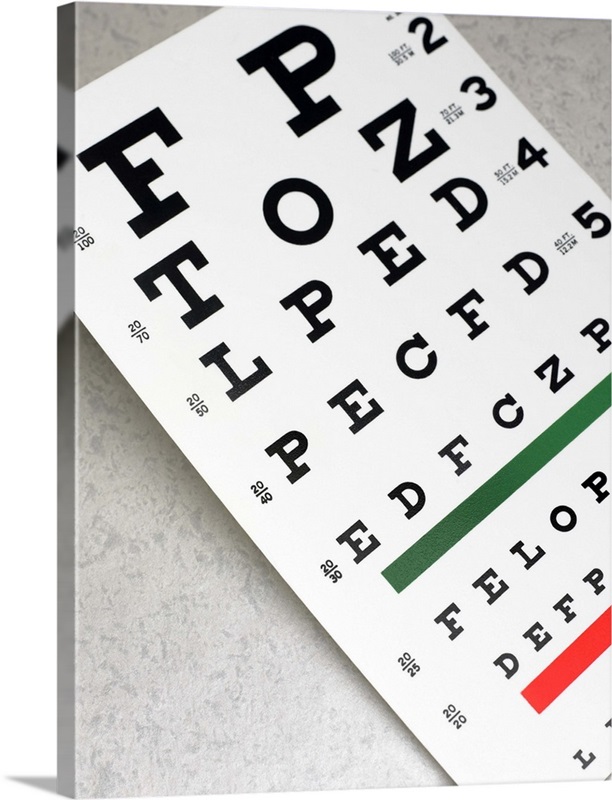 Eye exam chart | Great Big Canvas