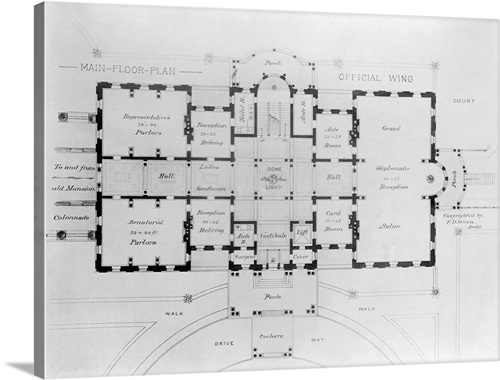 Floor Plan Of The White House | Great Big Canvas