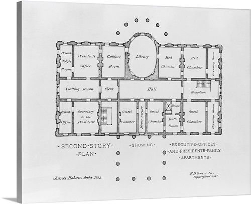 Floor Plan Of The White House | Great Big Canvas