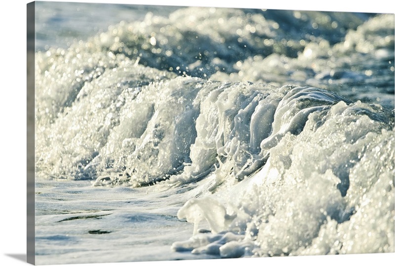 Foam on wave. | Great Big Canvas