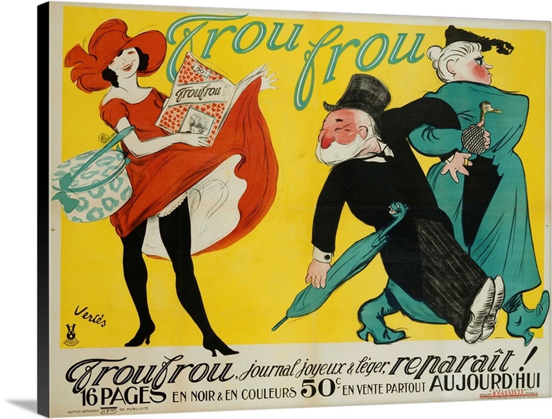 Frou Frou Poster By Maurice Vertes | Great Big Canvas