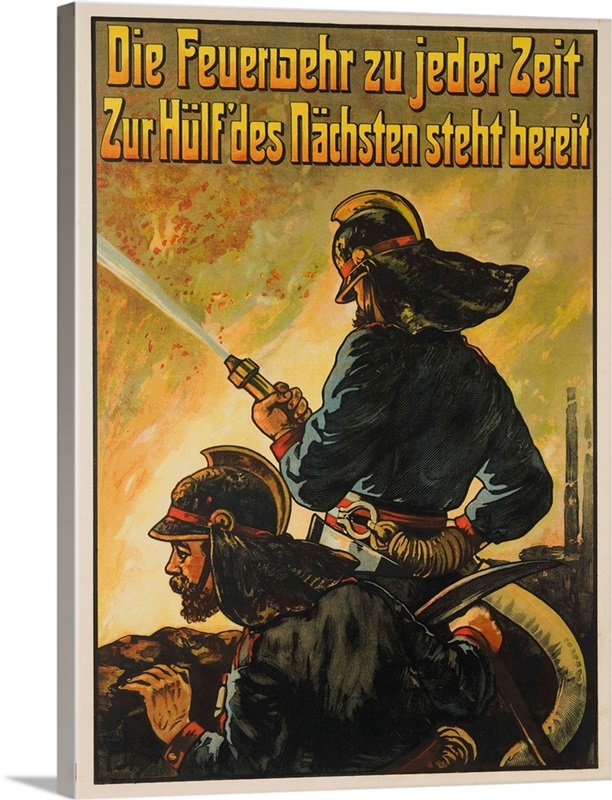 German Firefighter Poster | Great Big Canvas