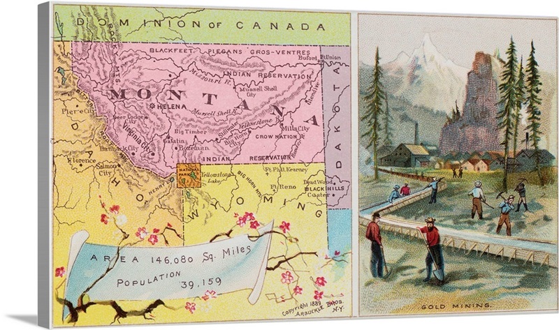 Gold Mining in the Montana Area | Great Big Canvas