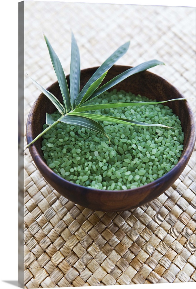 Green bamboo rice | Great Big Canvas