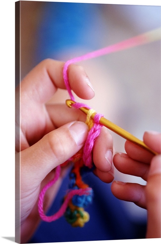 Hands crocheting | Great Big Canvas
