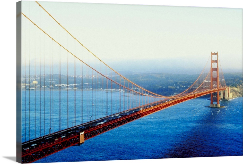 High angle view of the Golden Gate Bridge Wall Art, Canvas Prints ...