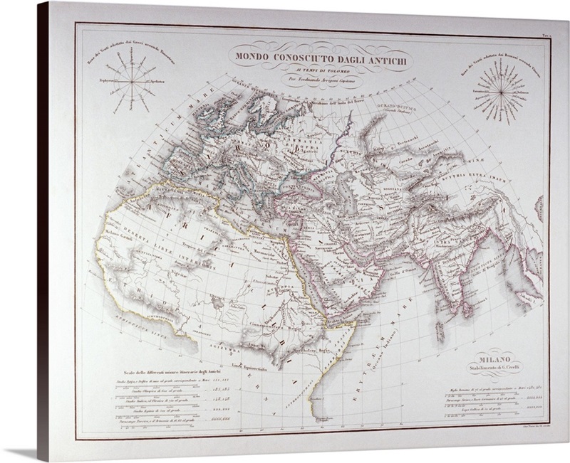 Historical Map of the Known World | Great Big Canvas